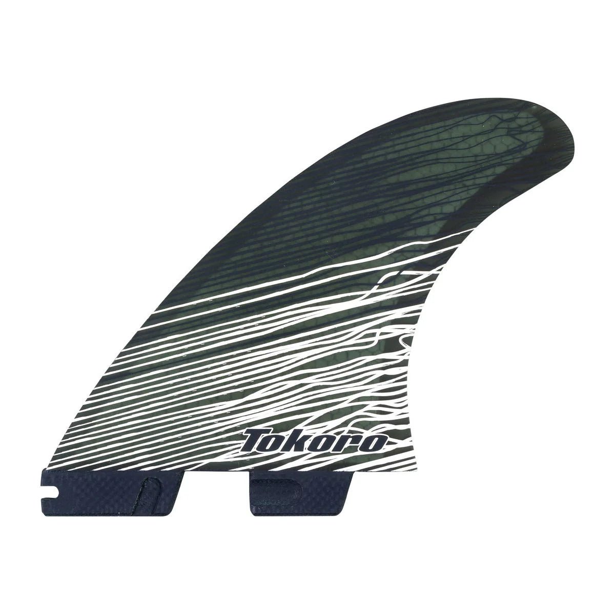 FCS II Tokoro PC Tri Retail Fins Black/White Fcs | HawaiiSurf