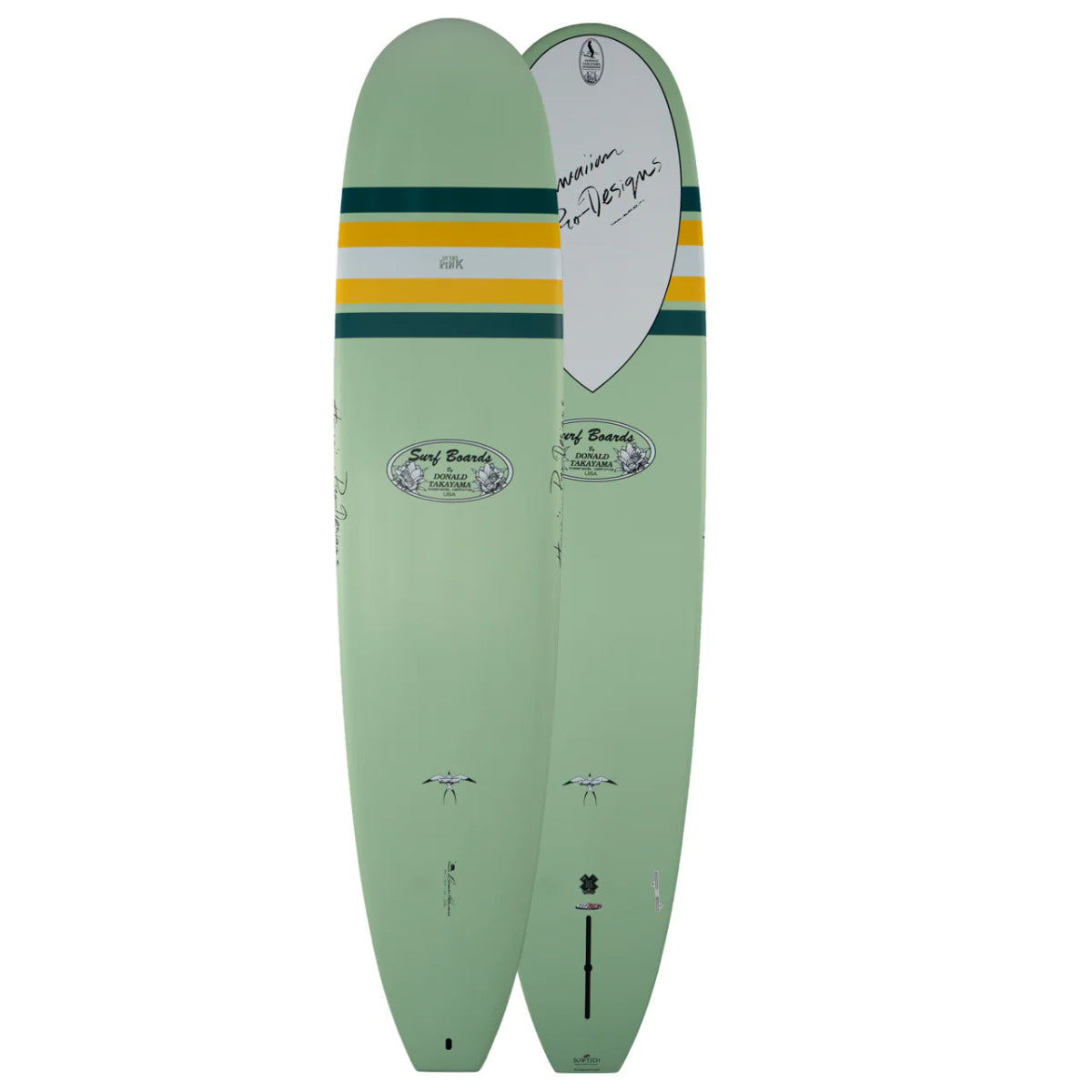 8'6" Takayama In The Pink FCS II Longboard Surfboard Surftech | HawaiiSurf