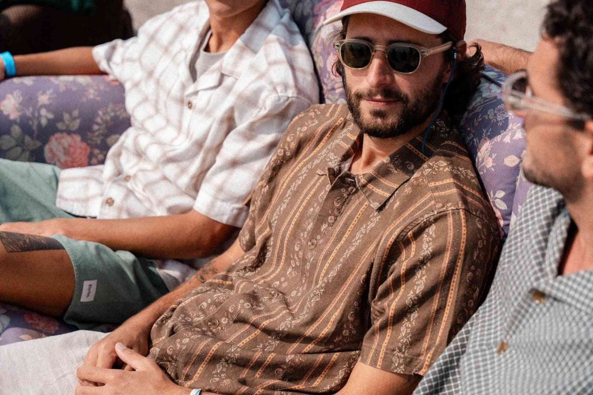Paisley Stripe - S/S Chemise Homme Rhythm | HawaiiSurf