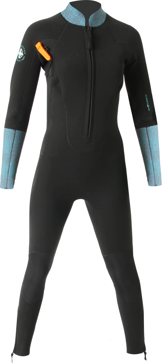 4/3 Dual Zip Full Suit Combinaison Longe Cote Femme Ocean Step | HawaiiSurf