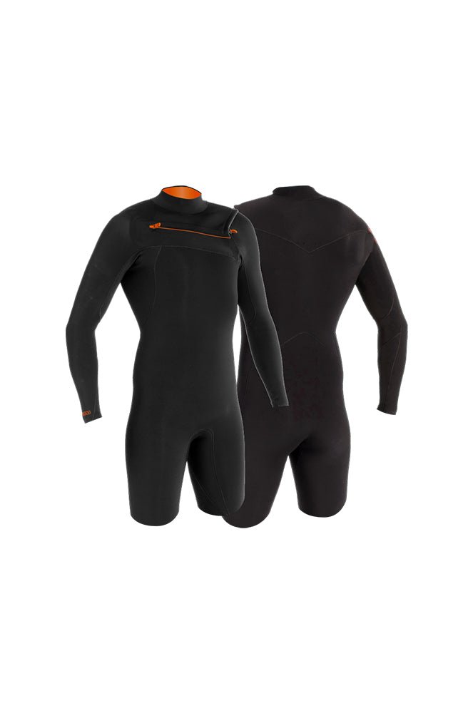 2/2 Priime - Zip Poitrine S/S Combinaison Shorty Surf Homme Mdns ...